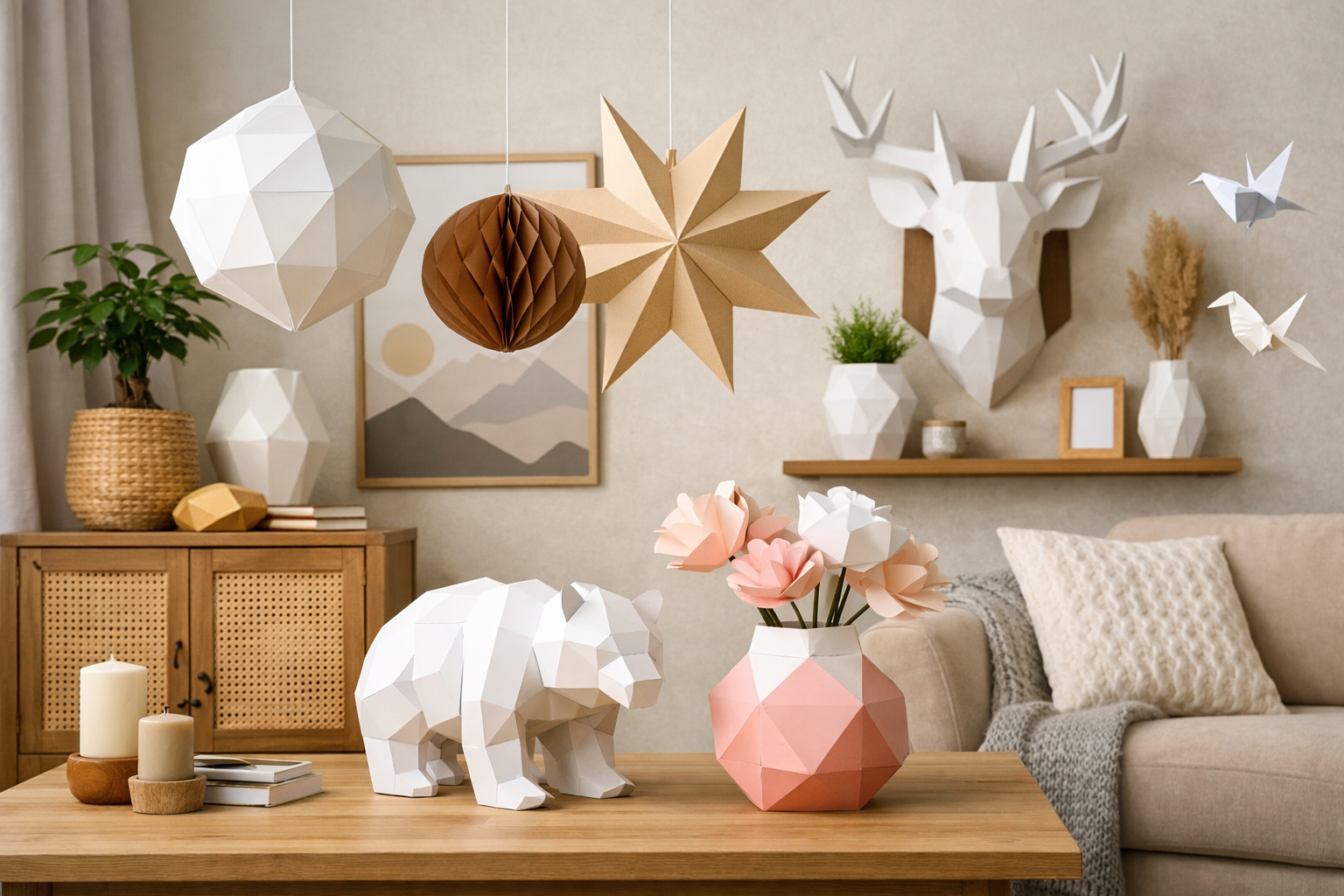 Papercraft & interior decorating: easy ideas and decor – Heikoa